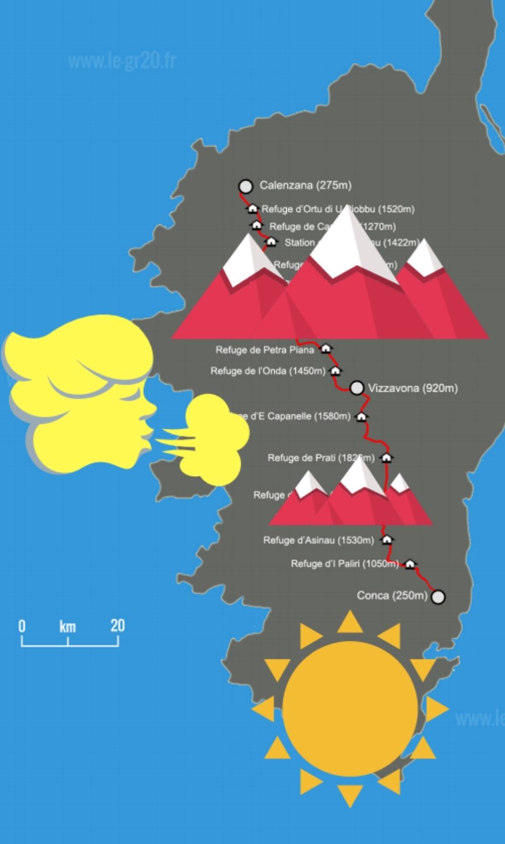 La Carte ultime du GR20 - Le Banquier Randonneur